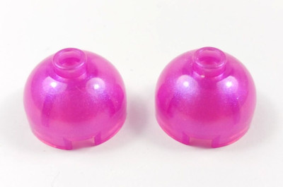 LEGO x2 Satin Trans Dark Pink Round Dome Top 553c Set 76388 43207 43111 ...