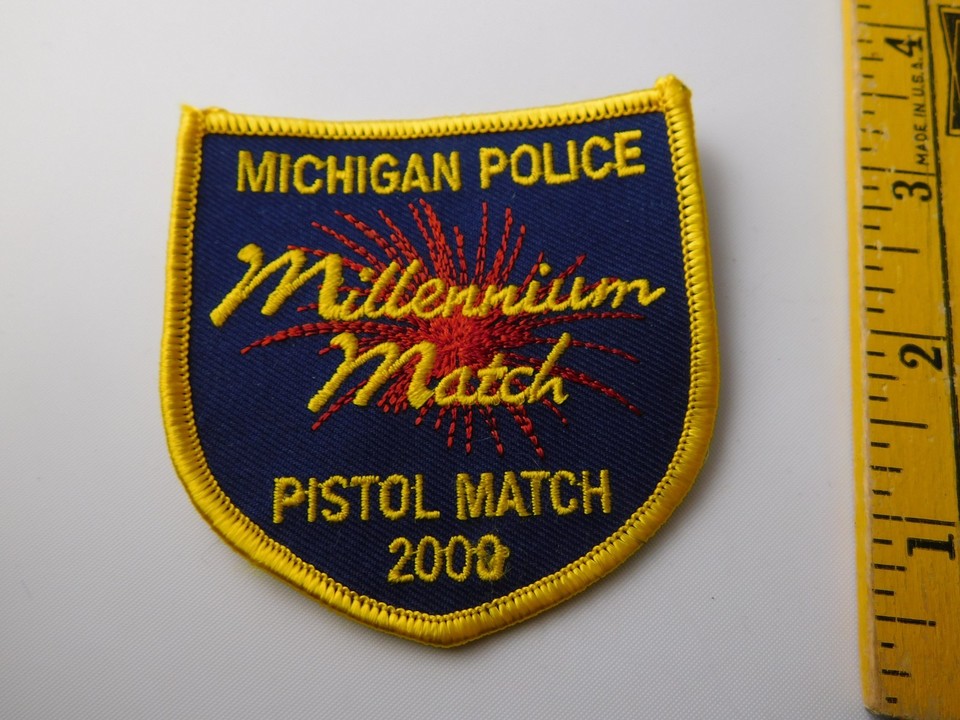 MICHIGAN POLICE PISTOL MATCH 2000 PATCH SHOULDER CREST COLLECTOR ...