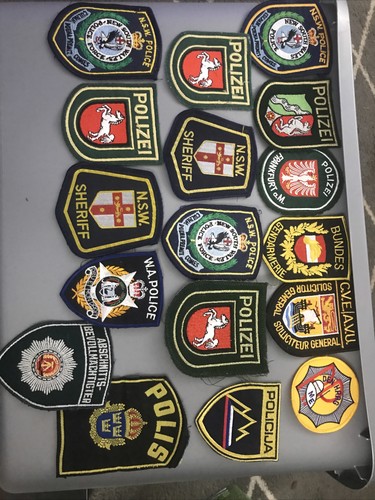 Lot of 17 international police patches | eBay