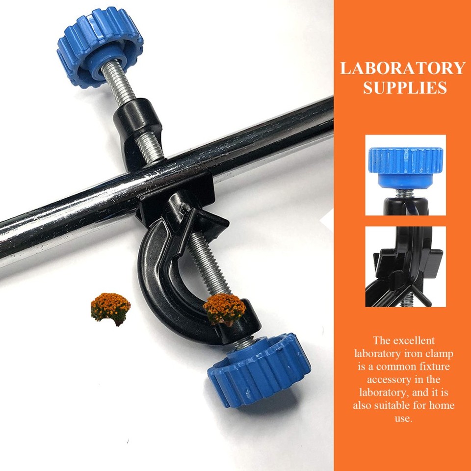 Set of 3 Chemistry Stand Small Clamp Lab Head Clamps Laboratory Holder ...