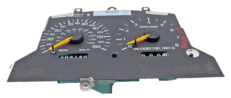 1996-1998 Ford MUSTANG Instrument Cluster 150 mph SPEEDOMETER ...