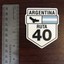 Argentina Ruta 40 Car Decal / Sticker Panamerican Highway 3” Route 40 ...