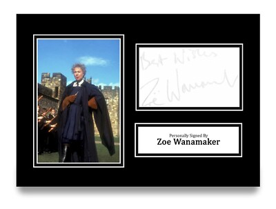 Zoe Wanamaker Signed A4 Photo Autograph Card Harry Potter Gift Display ...