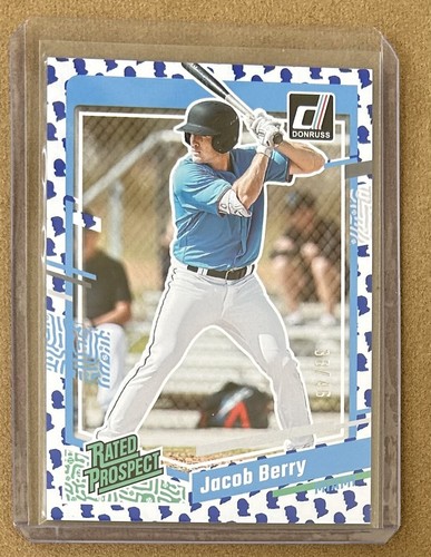 Jacob Berry #38/46 Rated Prospect Donruss Miami #52 Panini MLB RC | eBay