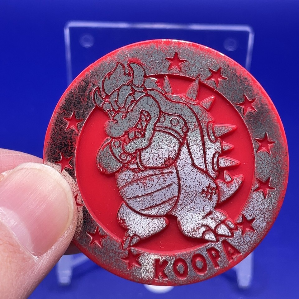 KOOPA Super MARIO Bros Very Rare Menko Retro Game Vintage Japanese ...