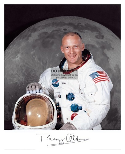 BUZZ ALDRIN APOLLO 11 ASTRONAUT AUTOGRAPHED OFFICIAL PORTRAIT 8X10 NASA ...