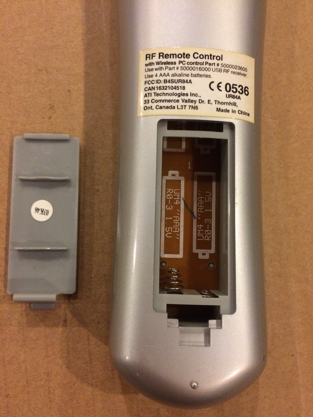 Original ATI RF Remote Control B4SUR84A 5000023600 - Remote Only | eBay