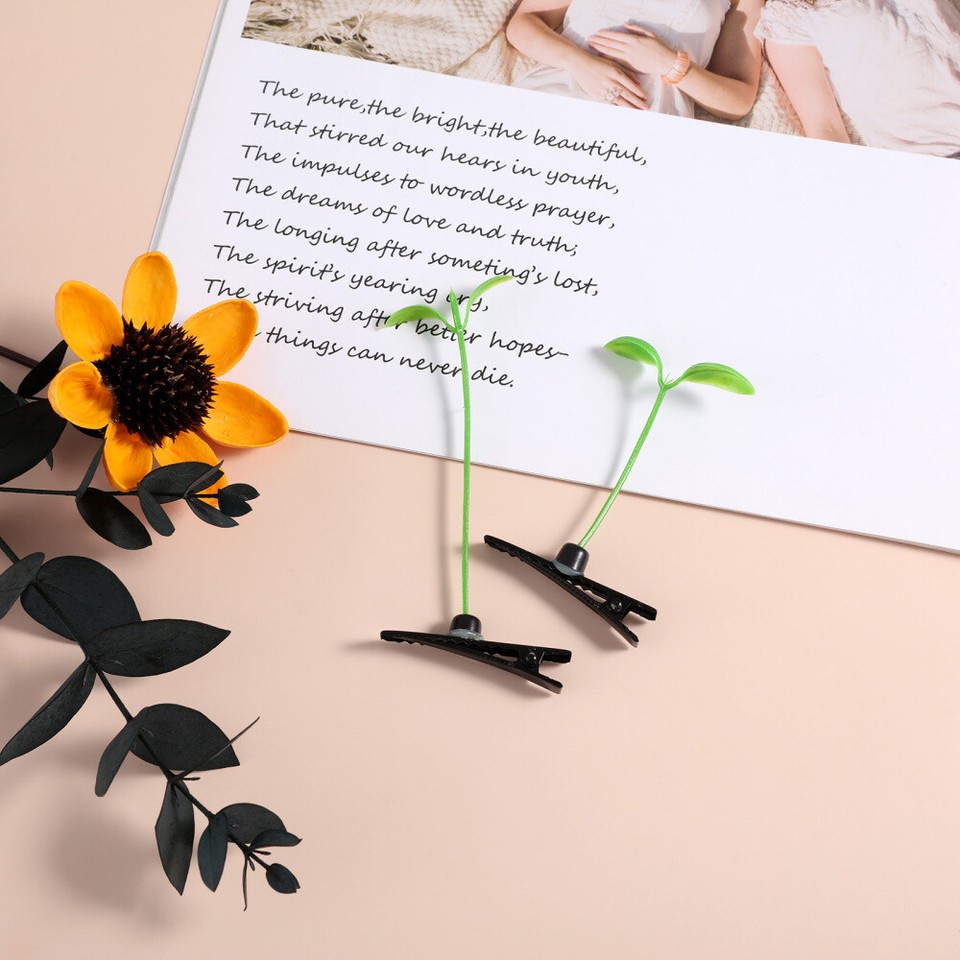 50 Pcs Bean Sprout Hair Clip Bulk Clips Sprouts Hairpin Unique | eBay