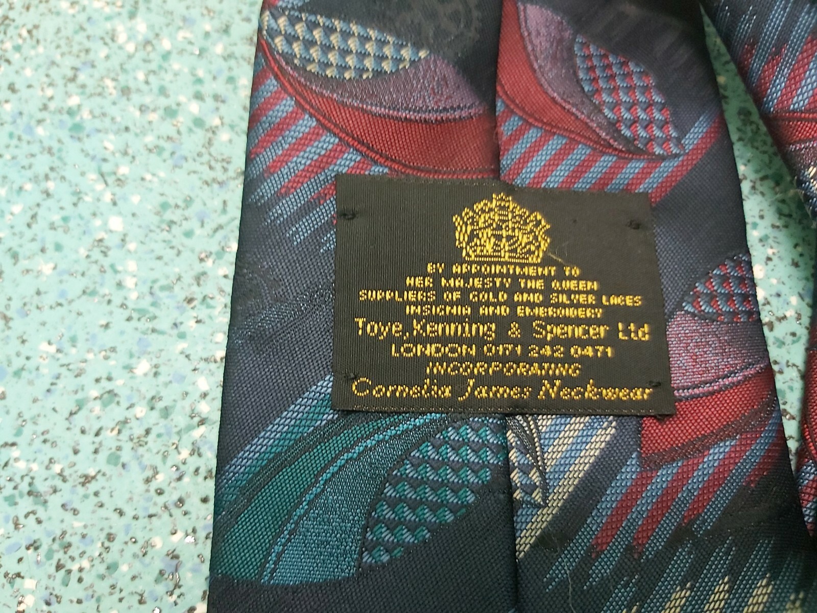 Toye Kenning and Spencer Multicolored Rotary International Emblem Tie ...