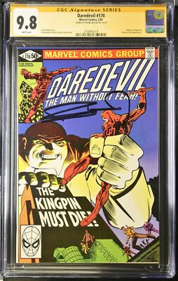 * DAREDEVIL #170 CGC 9.8 SS Signed MILLER 1st Kingpin in DD ...