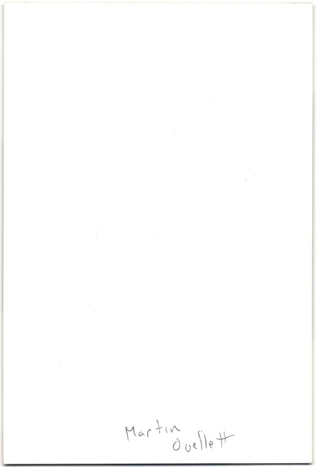 Martin Ouellette Autographed 4x6 Photo Maine Black Bears Goalie Frozen ...