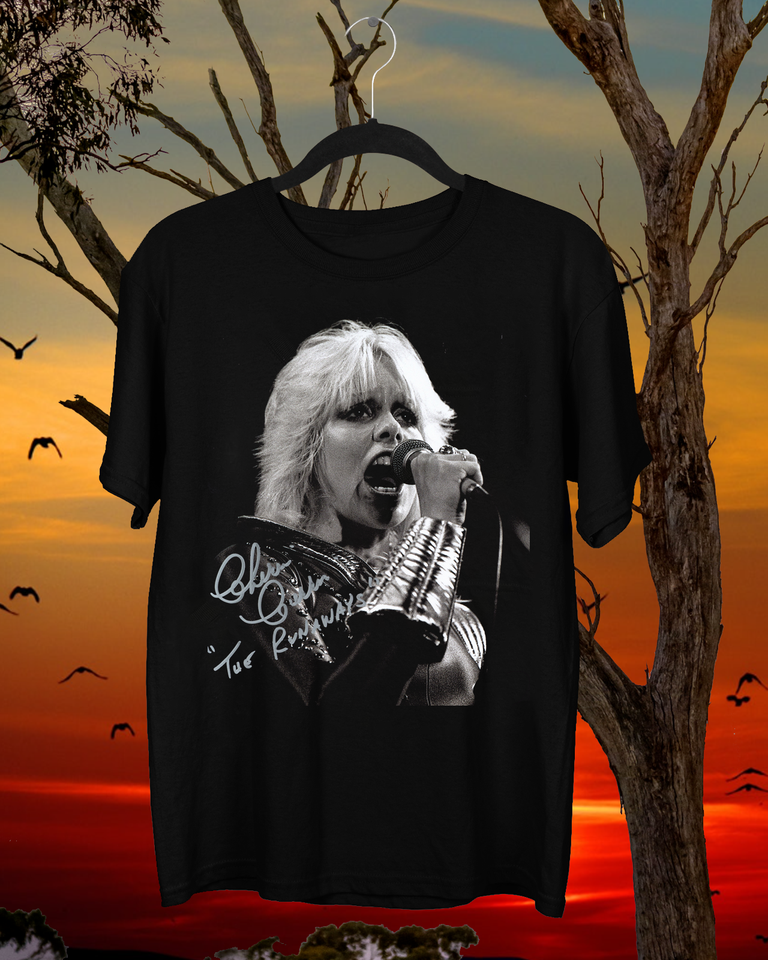 Rare Cherie Currie The Runaways Cotton Tee Gift For Fan T-shirt S to ...