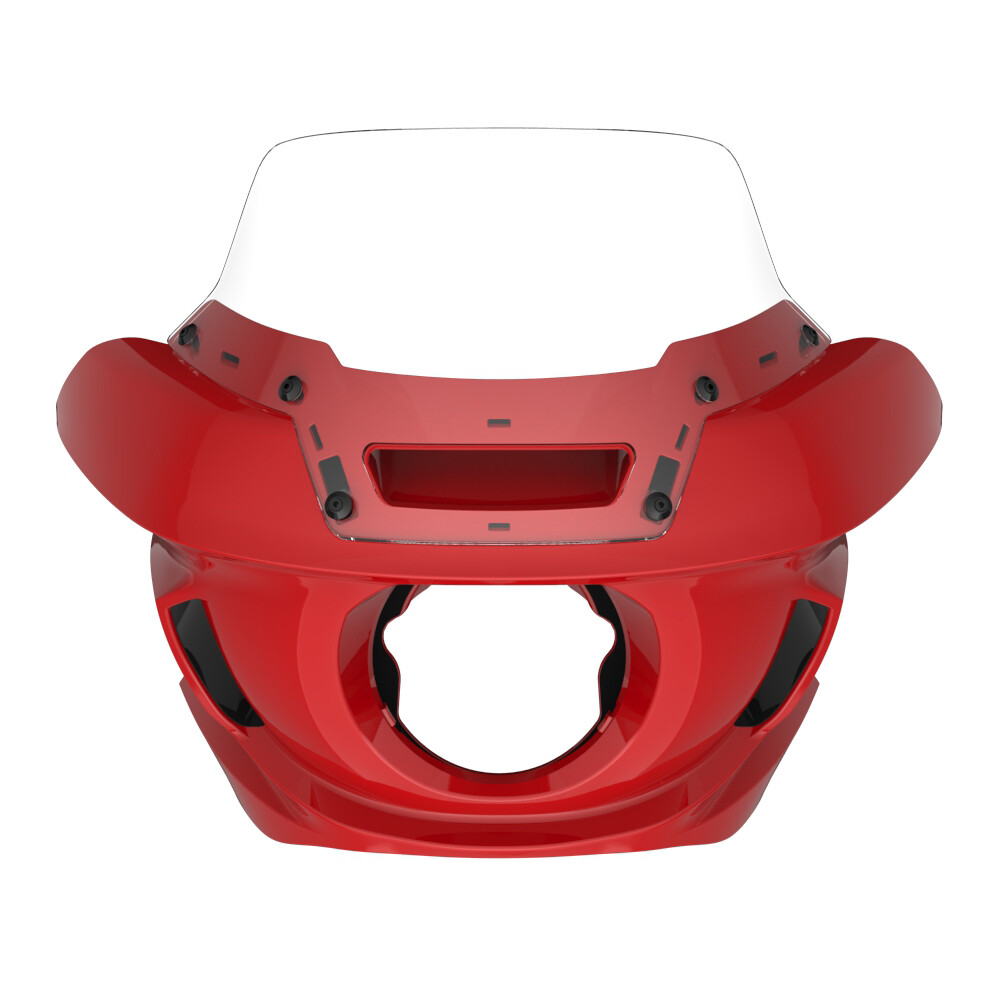 Redline Red ST Front Headlight Fairings For Harley Low Rider Street Bob ...