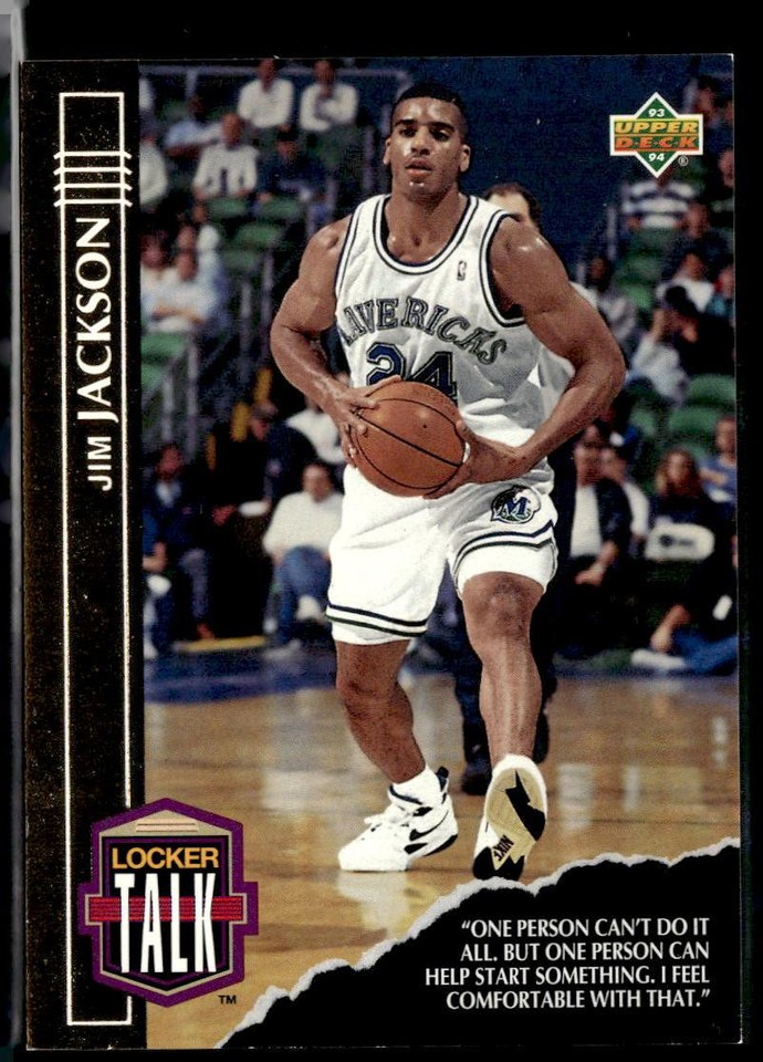 1993-94 Upper Deck #LT15 Jim Jackson Locker Talk Dallas Mavericks | eBay