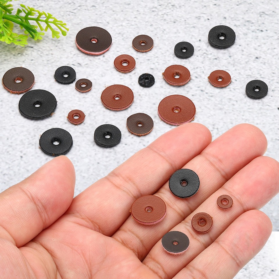 14mm Leather Washers, 100pcs Leather Handle Washer Leather Spacer ...