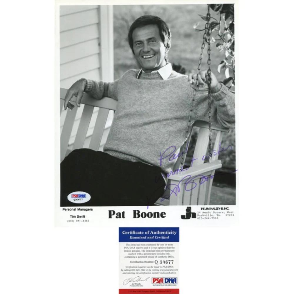 Pat Boone Autographed 8x10 Photo PSA | eBay