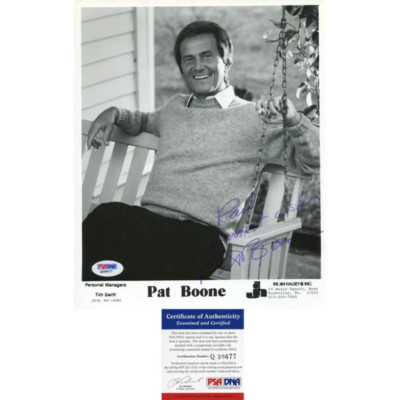 Pat Boone Autographed 8x10 Photo PSA | eBay