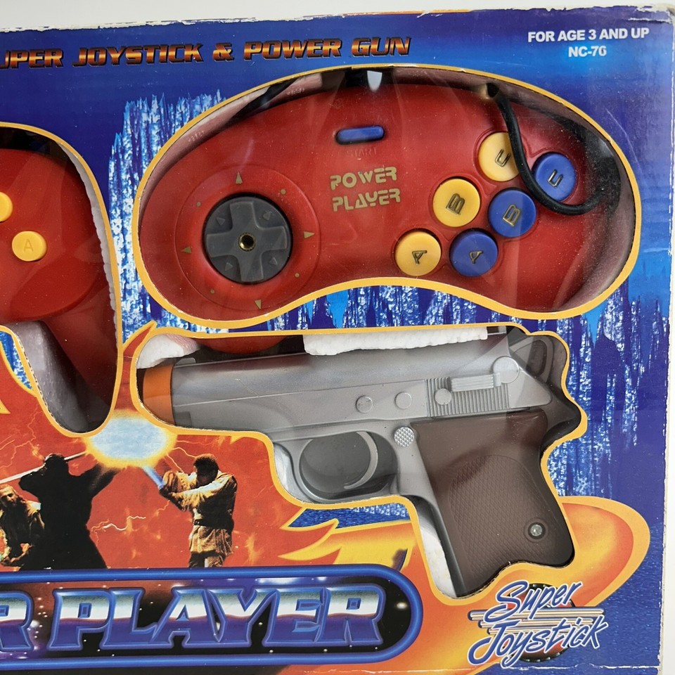 Vintage Power Player Super Joystick Famiclone Game System Complete In ...