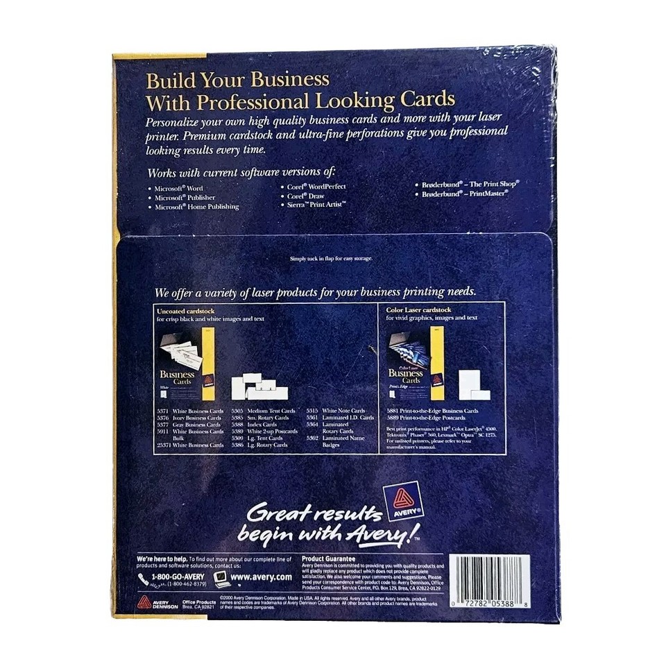 Avery 5388 Printable 3"x5" Index Cards for Laser Printers Avery 5388 ...