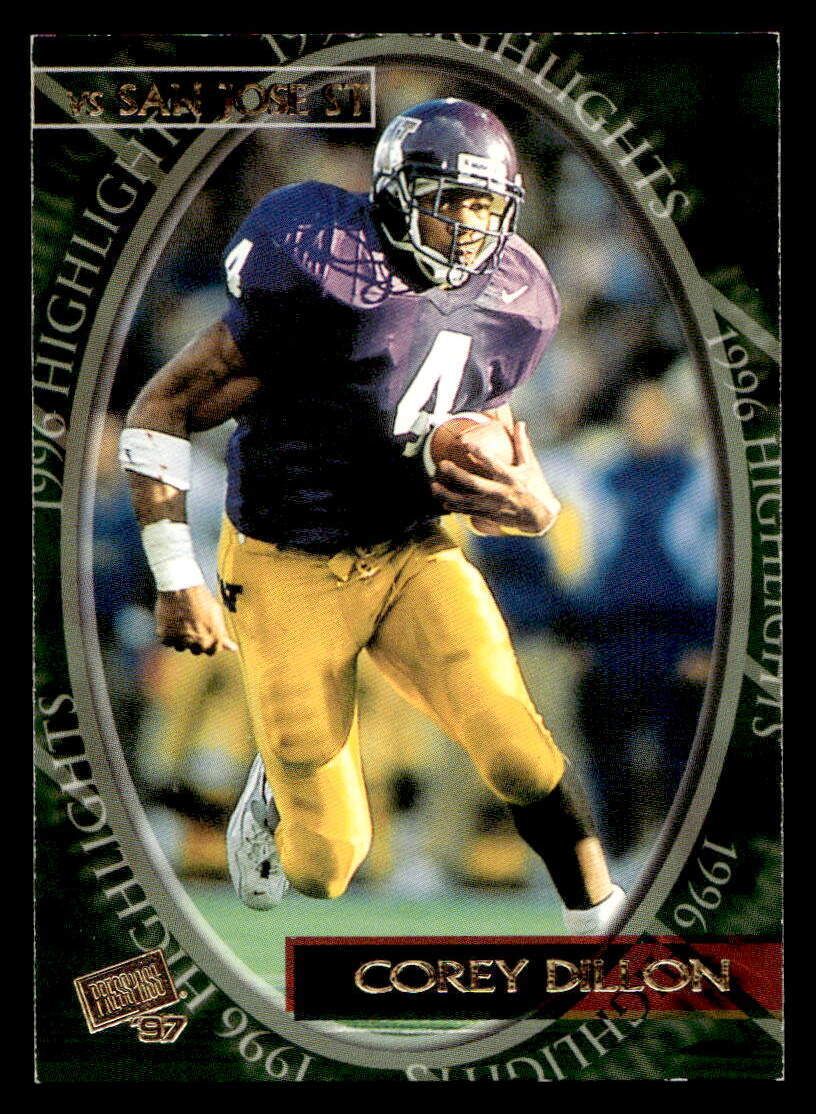 Corey Dillon 1997 Press Pass Highlights Card #41 Washington Huskies | eBay