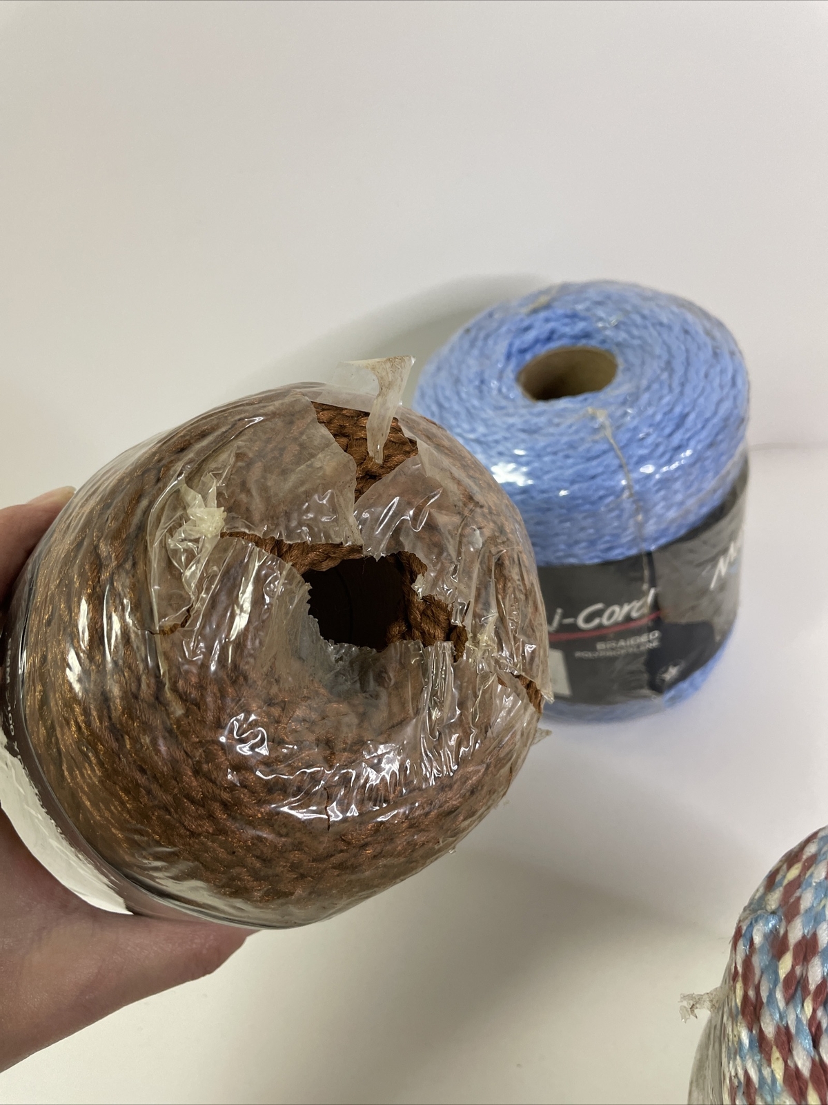 Lot 3 Maxi-Cord 6 mm Braided New Macrame Craft Cord, 300 Total Yards ...