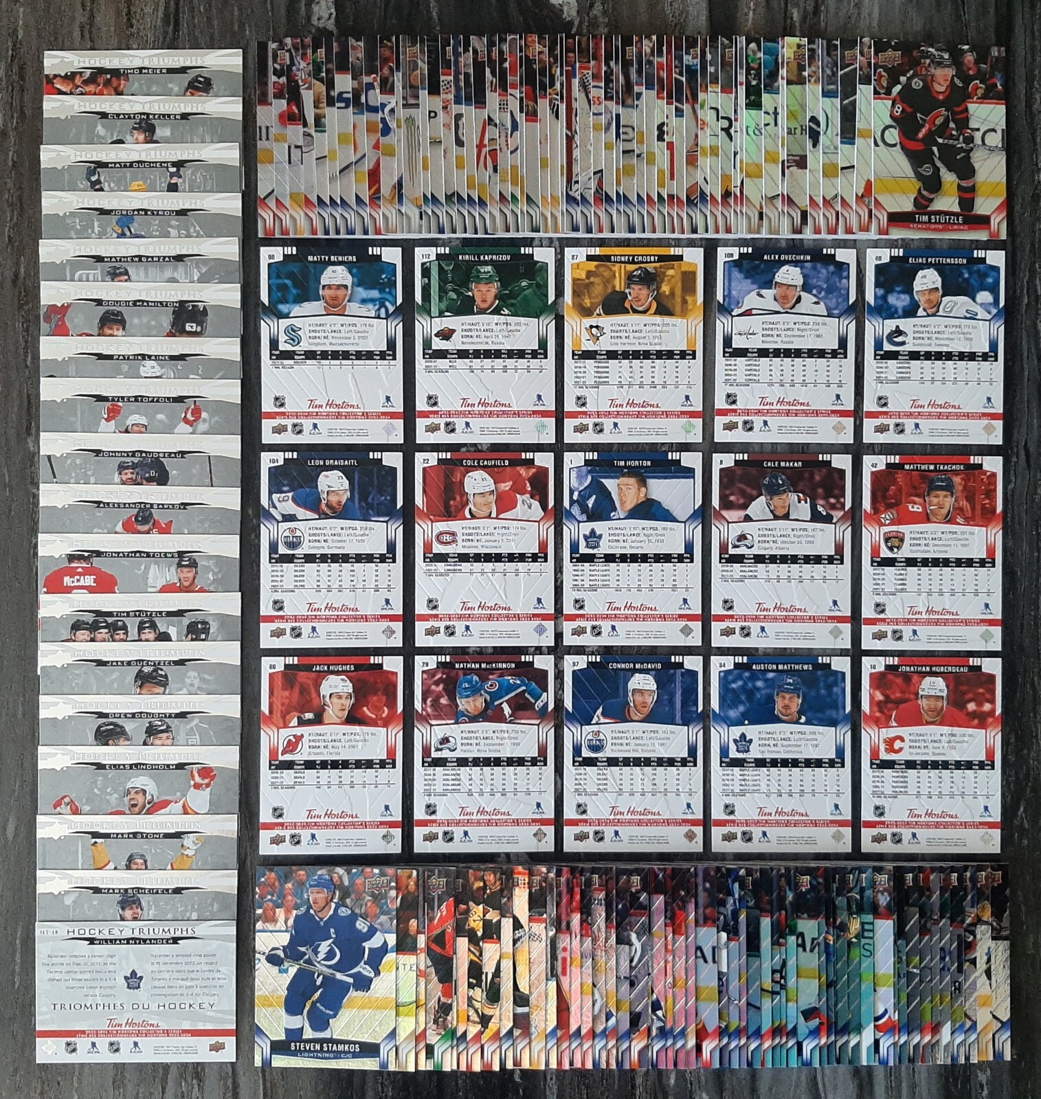 2023-24 Tim Hortons Complete Hockey Triumphs & Base Sets!! 138 Cards ...