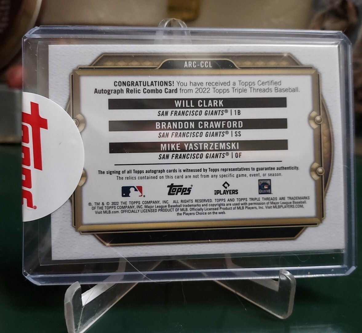 2022 Topps Triple Threads - Autograph Relic Combos Emerald #ARC-CCL ...