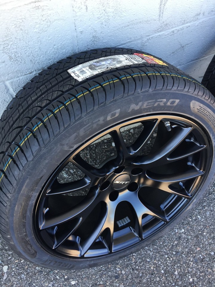 NEW 20" DODGE CHARGER CHALLENGER SRT HELLCAT WHEELS RIMS PIRELLI TIRES ...
