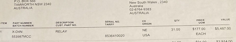 X-D4N By leach International. New .Unopened In Sealed Box 31 In ...