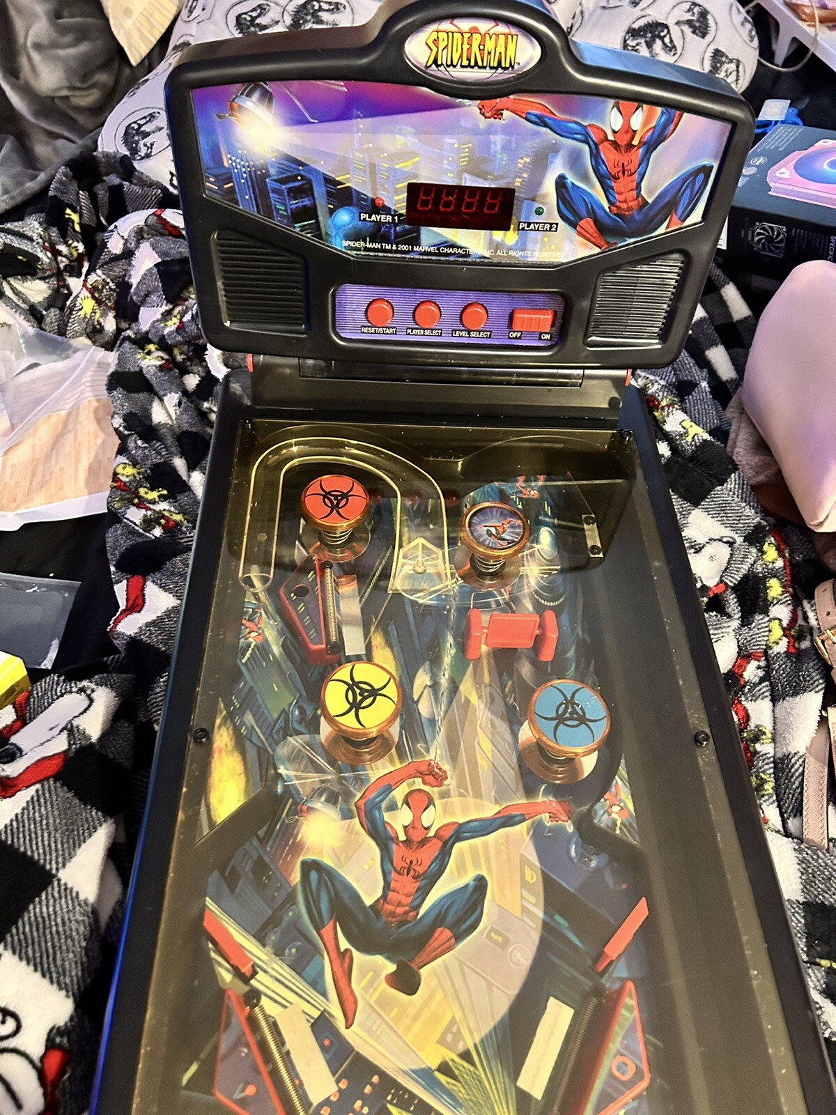 Vintage Working 2001 Marvel 23” Ultimate Spiderman Table Top Pinball | eBay