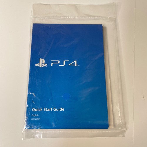 Sony PS4 Playstation 4 CUH-2015A Quick Start Guide Owner Manual. | eBay