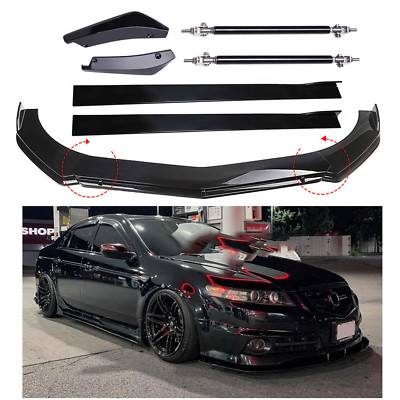 Front Bumper Lip Spoiler Splitter + Side Skirts + Rear For Acura TL TLX ...