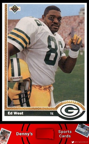 1991 Upper Deck #380 Ed West Green Bay Packers Football Card | eBay