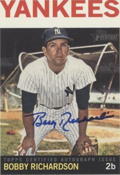 2013 Topps Heritage - Real One Autographs #ROA-BR Bobby Richardson (AU ...