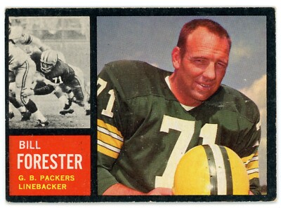 1962 Topps Bill Forester #73 Packers Vg-Ex+ | eBay