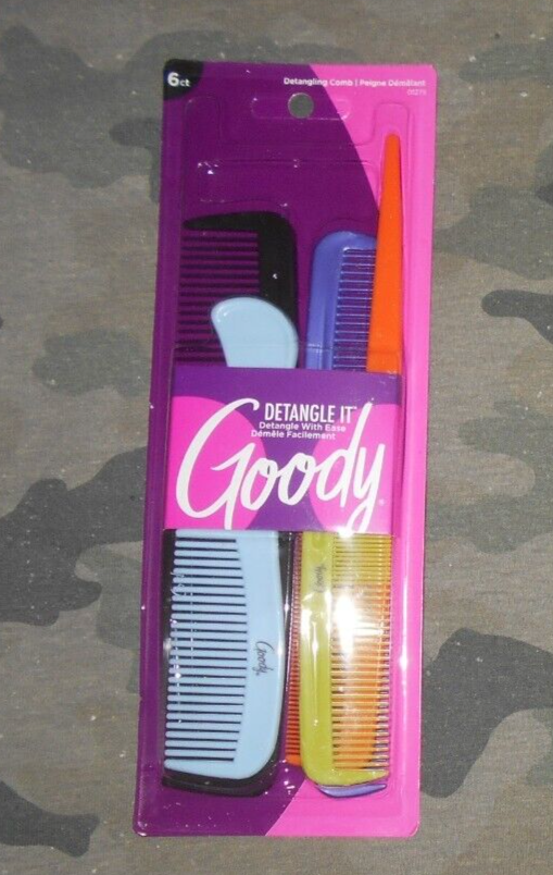 Goody 6 Pack Detangle Hair Combs | eBay