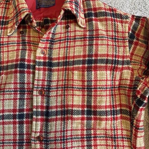 VTG Pendleton 100% Virgin Wool Red Plaid Flannel Mens Size Small | eBay