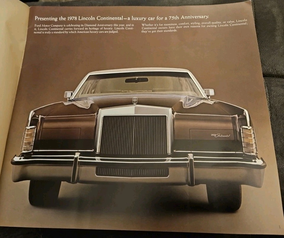 1978 Lincoln Continental Luxury Car for a 75th Anniversary Sales ...