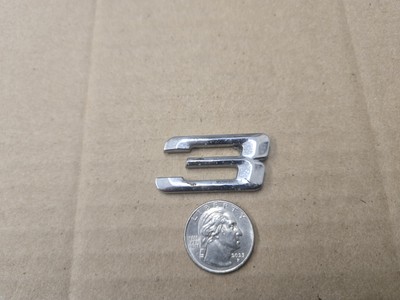 BMW OEM 325 "3" Rear Number Individual Letter Lettering Emblem Badge ...