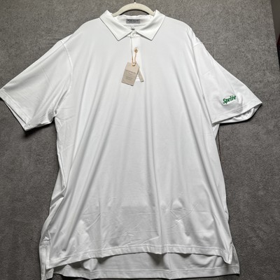 Peter Millar White Performance Polo XXL Summer Comfort Sprite Logo Golf ...