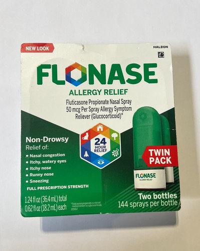 Flonase Allergy Relief 2x144 Metered Sprays, DMGD BOX FREE S&H_07/25 | eBay