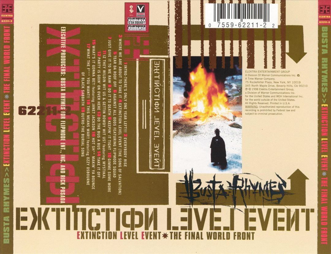 BUSTA RHYMES EXTINCTION LEVEL EVENT: THE FINAL WORLD FRONT NEW CD ...