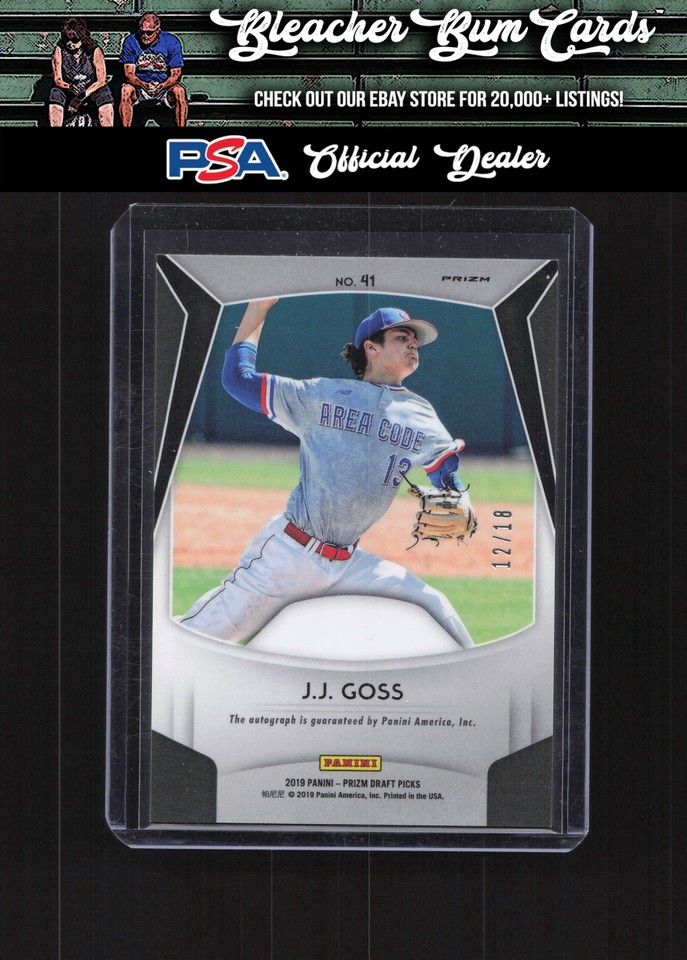 2019 Panini Prizm Draft Picks 41 J.J. Goss Autographs Green Ice /18 | eBay