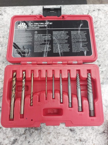 SMac Tools 9pc Cobalt Drill & Extractor Set SPEX10MDSPEX10MDS ...