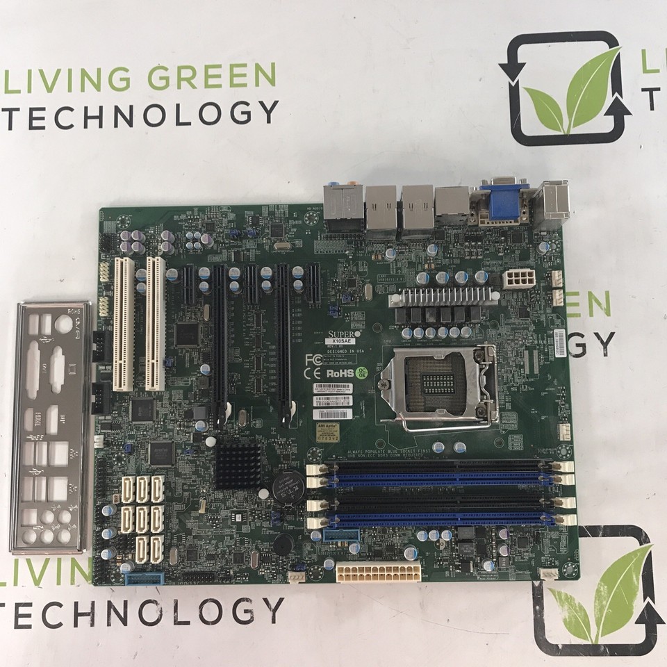 *USED* SUPER X10SAE INTEL XEON E3-1220V3 MOTHERBOARD | eBay