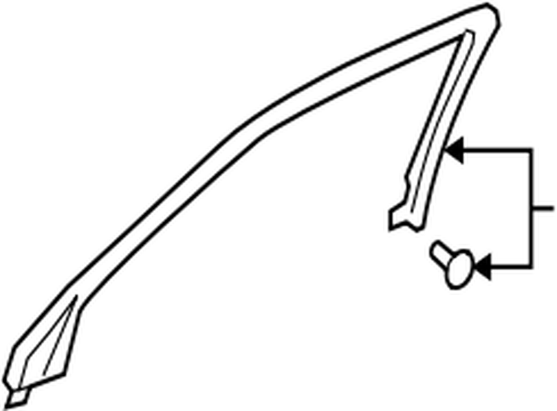 67664-50040-E0 Toyota Garnish, door frame, lh 6766450040E0, New Genuine ...