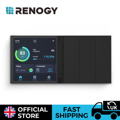 Renogy ONE M1 Panel Energy Monitor Screen Smart Battery Monitor Home ...