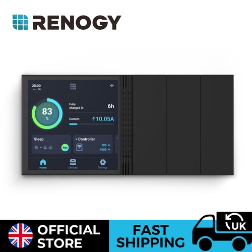 Renogy ONE M1 Panel Energy Monitor Screen Smart Battery Monitor Home ...