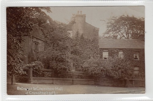 ENTRANCE TO CRAWSHAW HALL, CRAWSHAWBOOTH: Lancashire postcard (C25471 ...