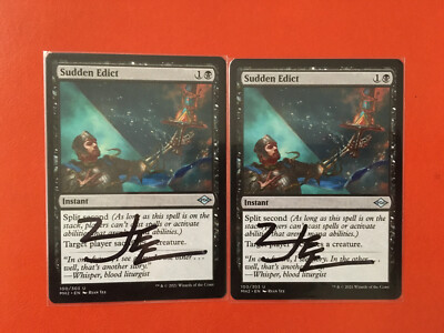 MTG - 1x Sudden Edict - Modern Horizons 2 - signed by Ryan Yee | eBay